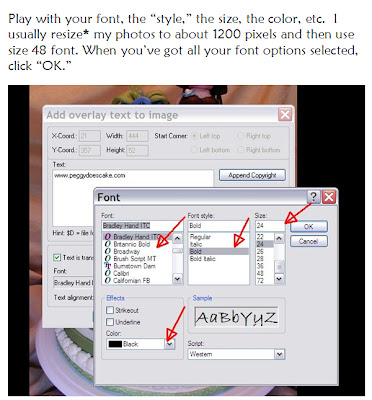 Peggy Does Cake.: Cake Tutorial: Watermark Your Cake Photos with ...