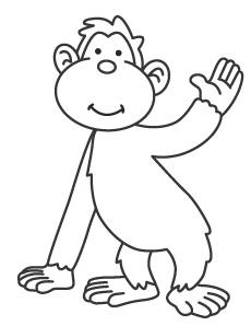 RECURSOS y ACTIVIDADES para Educación Infantil: Dibujos para colorear: MONO