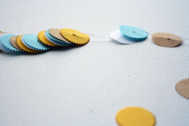 delightful: threading paper.