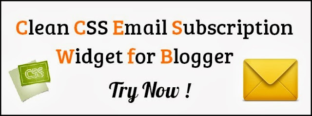 Clean CSS Email Subscription Widget for Blogger | BloggerHero - Blogger ...
