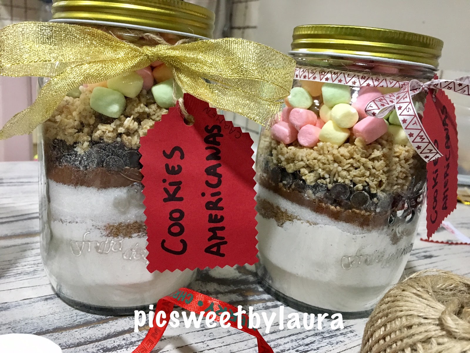 SWEETPIC by Laura: COOKIES EN FRASCO PARA REGALAR