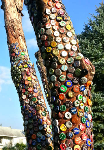 Kelli Nina Perkins: Bottle Cap Tree