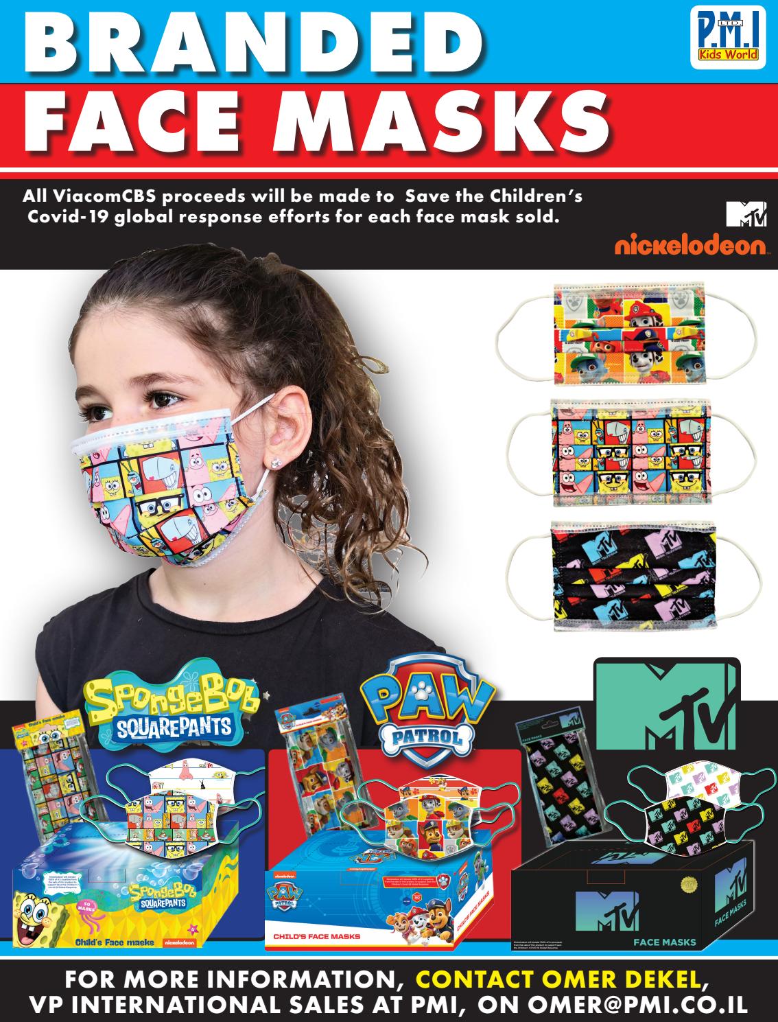 NickALive!: PMI and ViacomCBS Partner on Licensed Face Masks to Raise ...