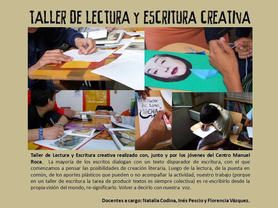 PROYECTO 30: TALLER DE LECTURA Y ESCRITURA CREATIVA