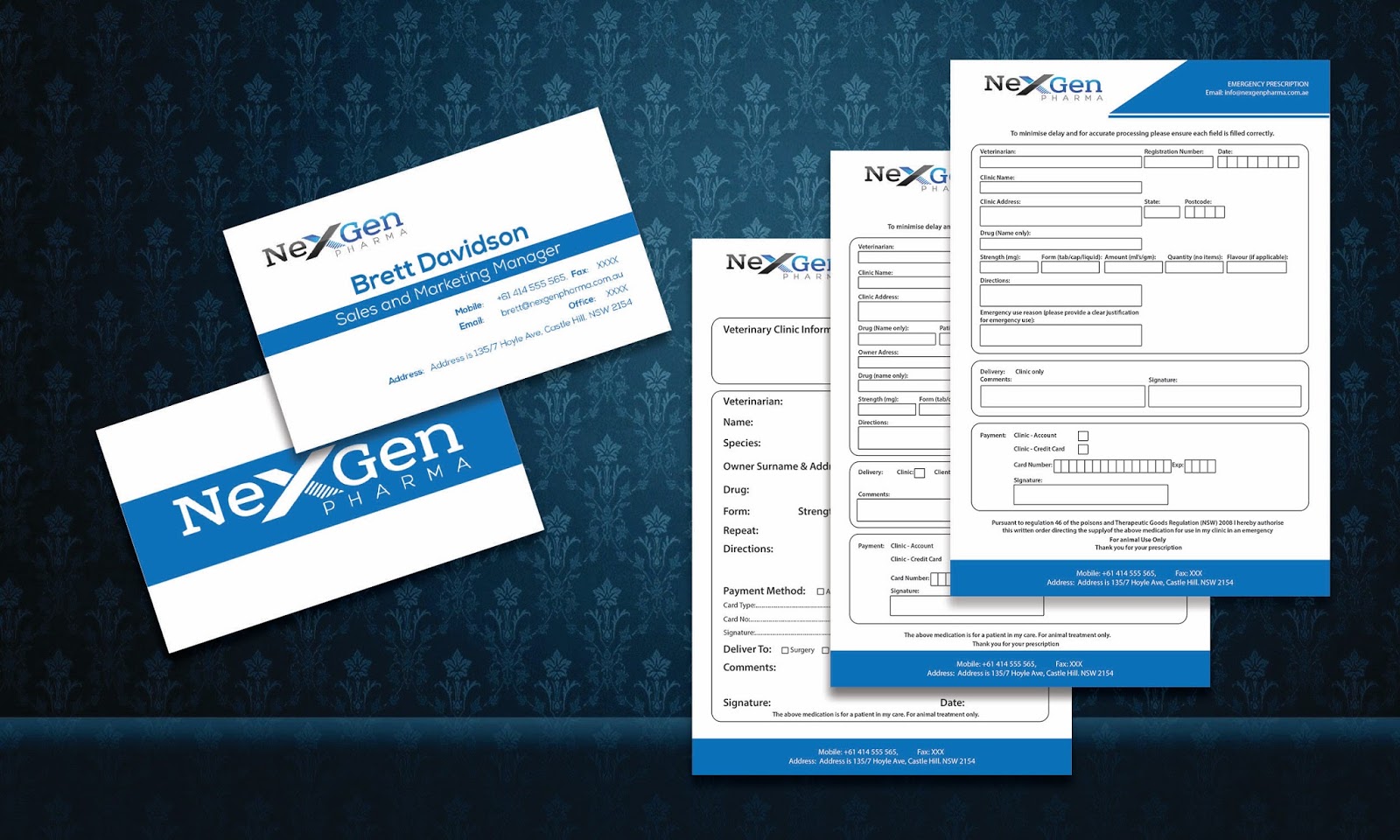 Nexgen Business card & Letter head designs