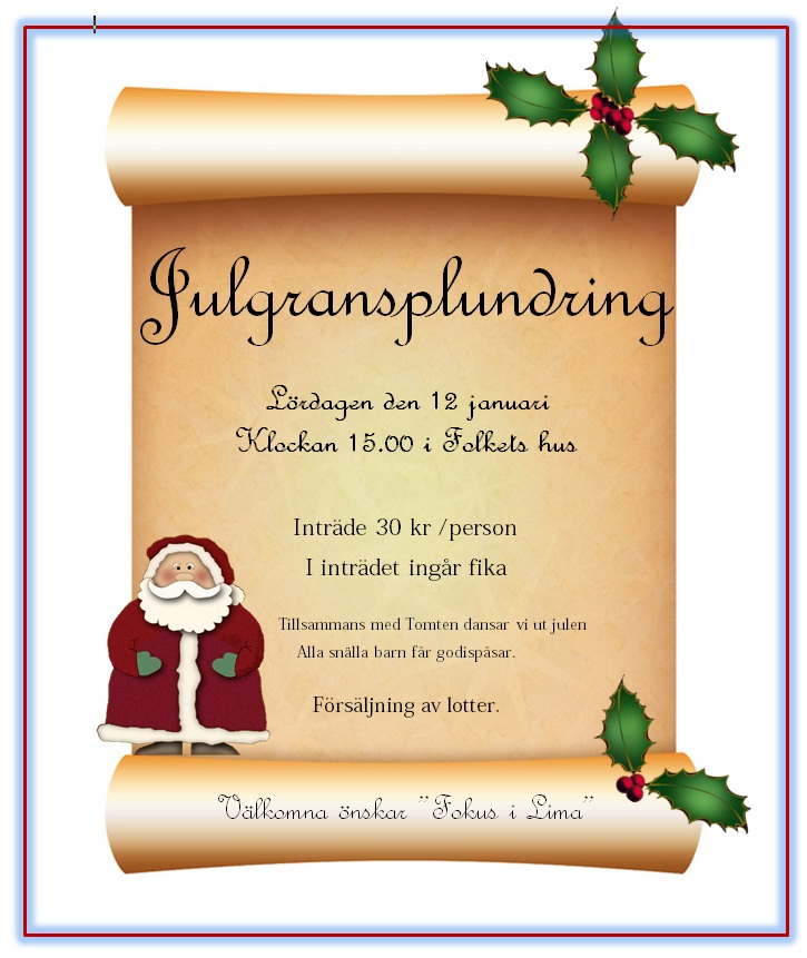 FOKUS i Lima.: Julgransplundring