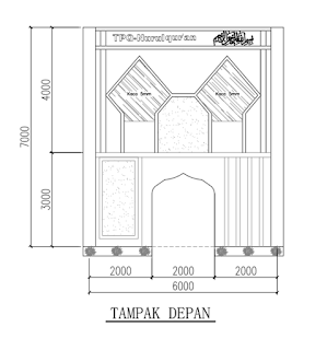 Desain dan Gambar Gedung TPQ Nurul Quran - TPQ Nurul Qur'an