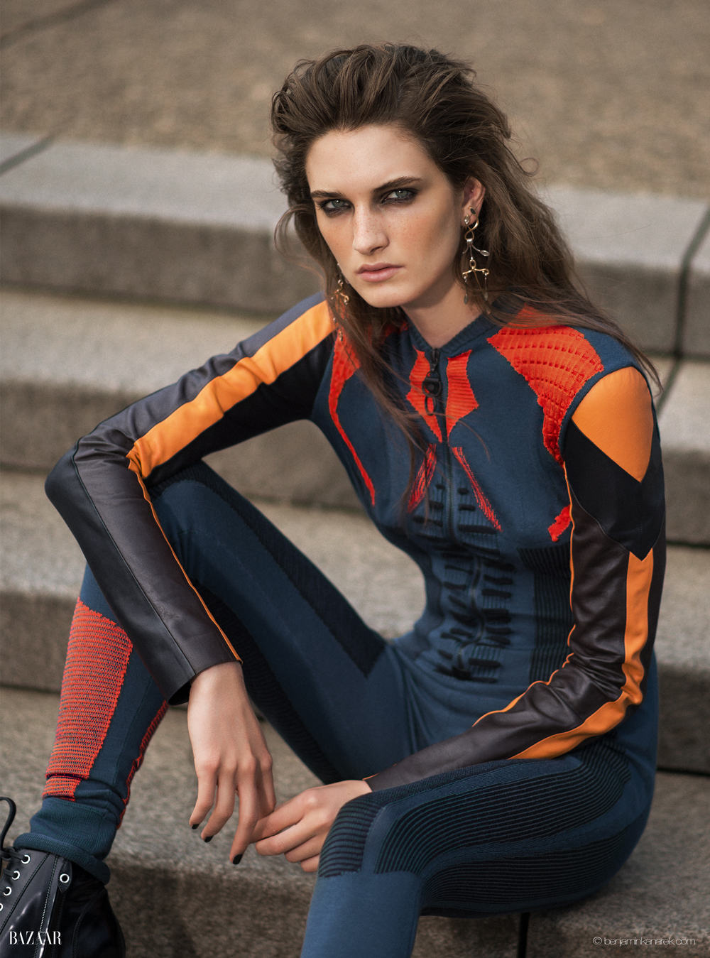 Carly Moore in Harper's Bazaar Ukraine October 2016 by Benjamin Kanarek