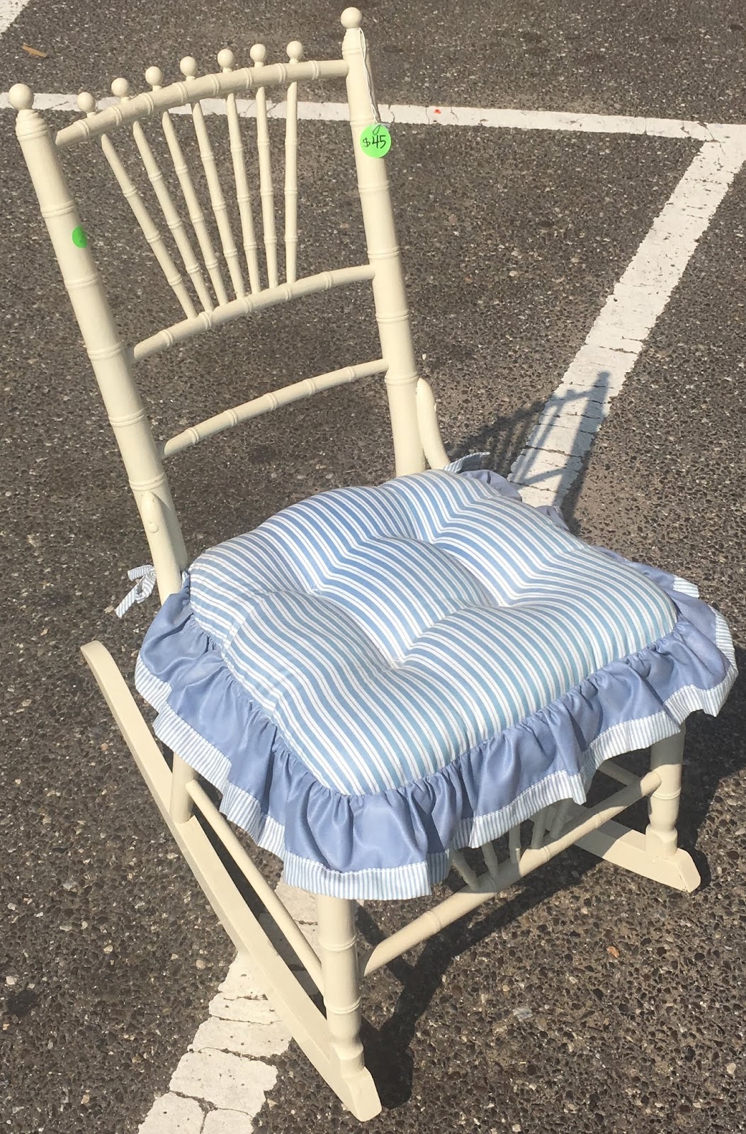 Uhuru Furniture & Collectibles: Painted Vintage Rocking Chair with ...