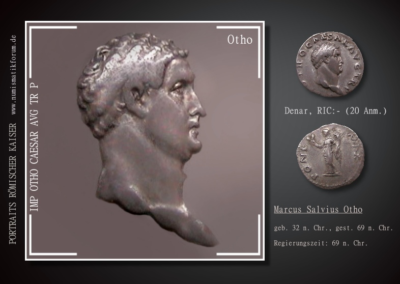 römische Kaiserportraits auf Münzen: Otho
