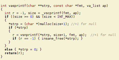 Insane Coding: Memory management in C and auto allocating sprintf ...