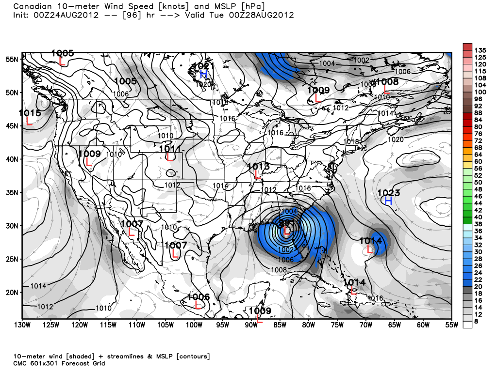 Tropical Storm Issac Has Strengthened Somewhat This Morning.