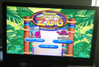 Huge Barney Fan : Barney DVD Menu.
