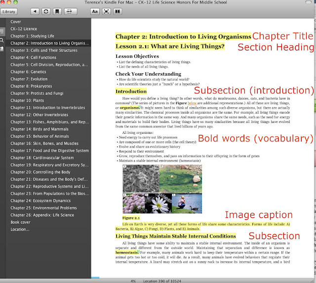 Ebooks as Textbooks Part 8: Textbook structure
