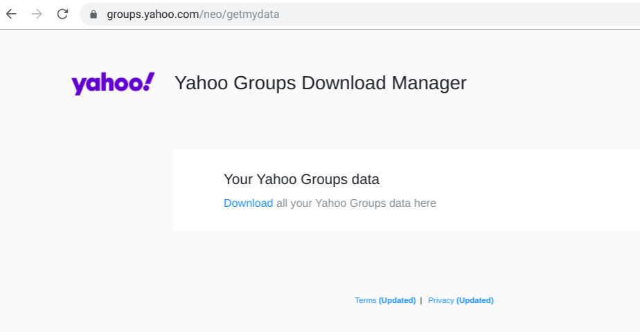 Last chance to download your Yahoo Groups data