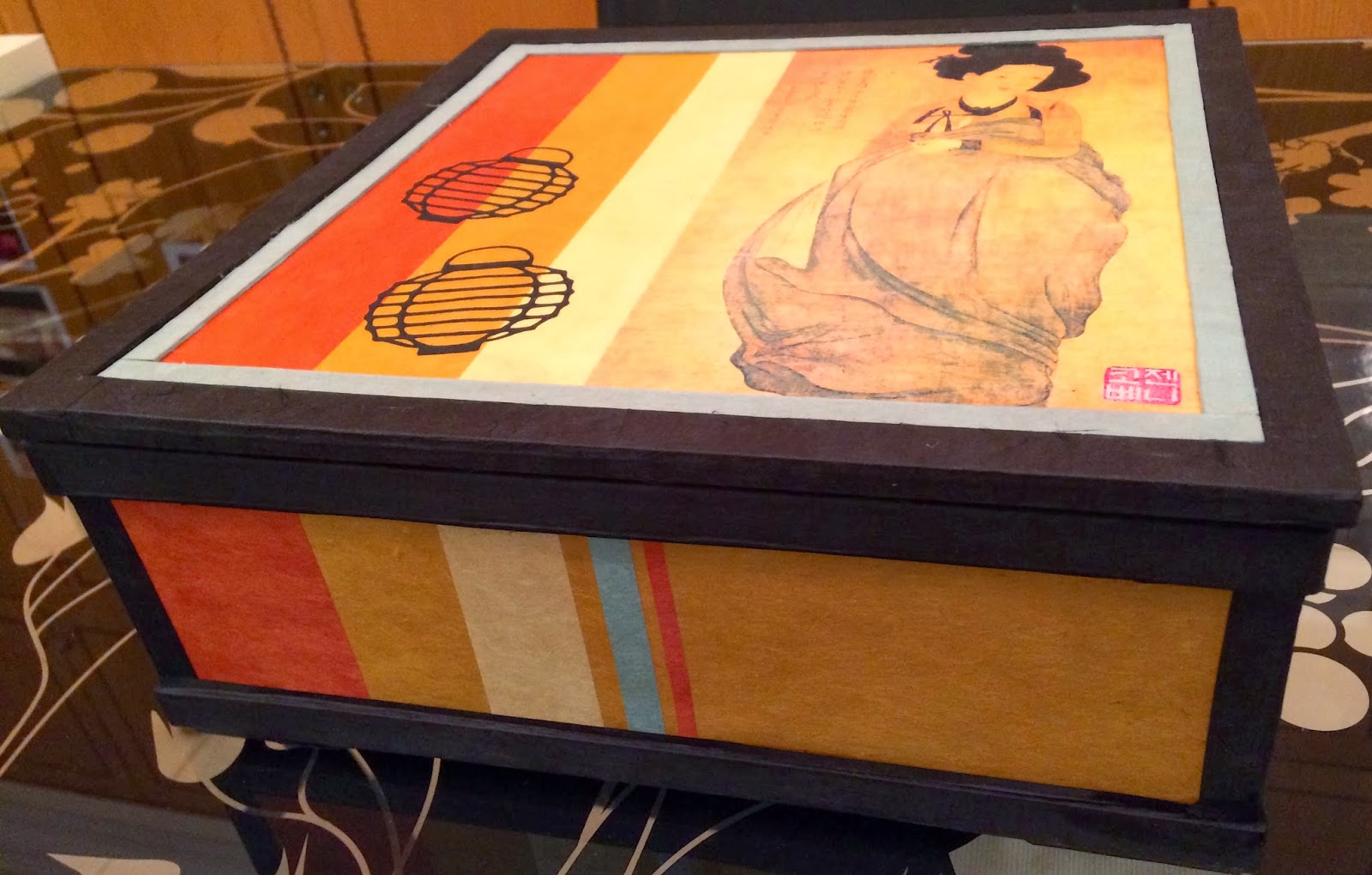 19th Century Korean Paintings - Hanji Box ......