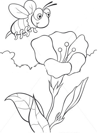 Planse de colorat si fise pentru copii: ALBINA - PLANSE de colorat cu ...