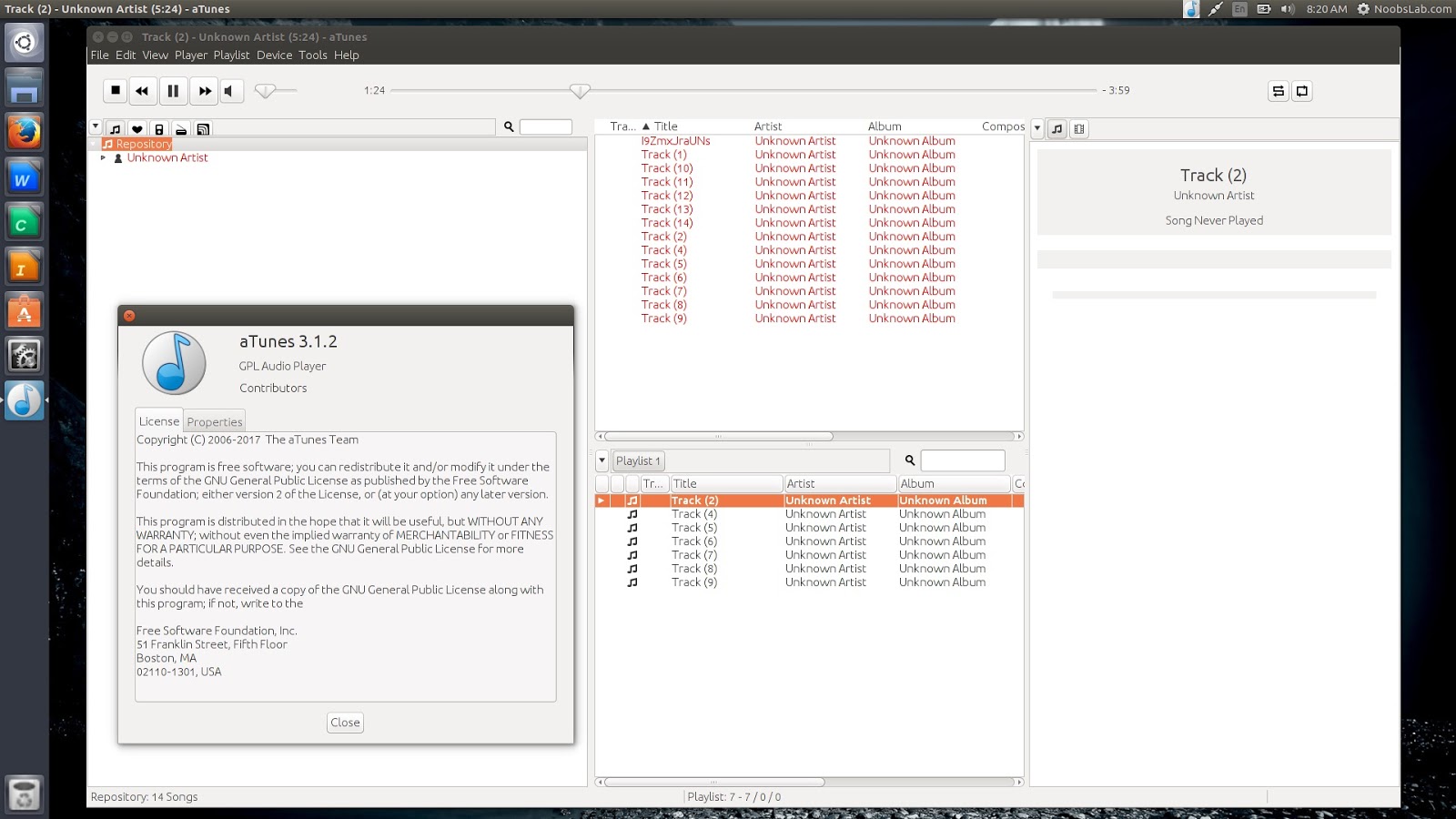 aTunes Enriched Audio Player Now Available For All Current Ubuntu/Linux ...