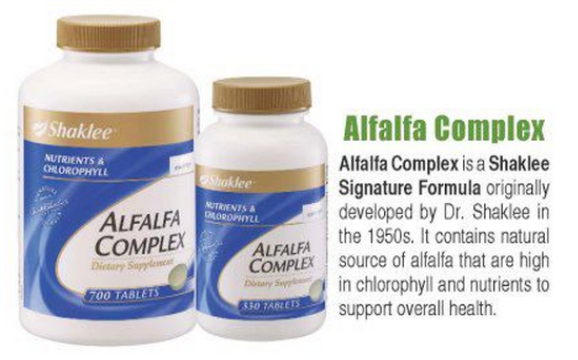 10 KEBAIKAN DAN MANFAAT ALFALFA COMPLEX SHAKLEE
