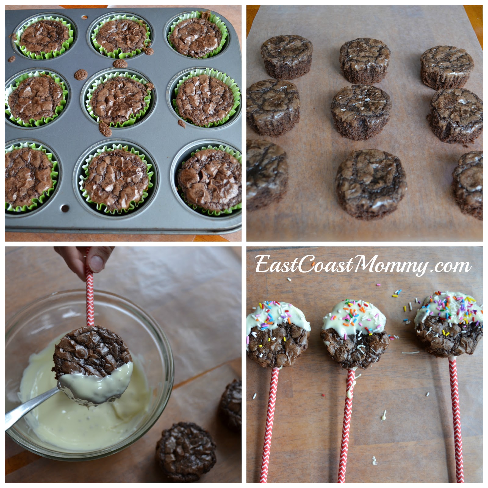 East Coast Mommy: Brownie Pops {from a mix}