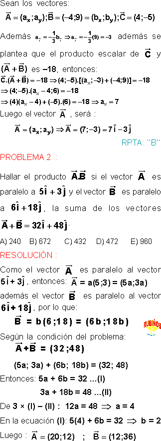 PRODUCTO ESCALAR EJEMPLOS Y EJERCICIOS RESUELTOS PDF