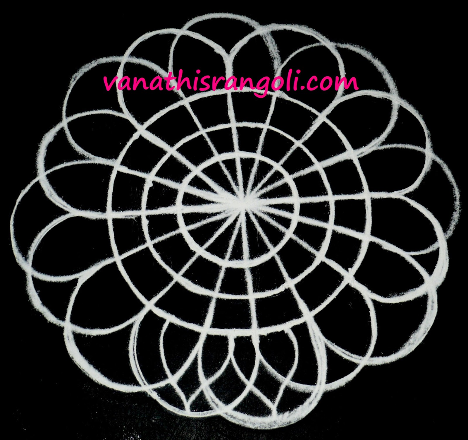 Vanathi's Rangoli / Kolangal: Rangoli / Kolam Without Color