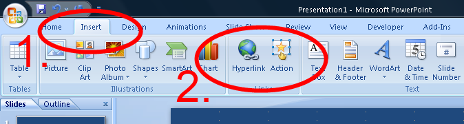 Adapting Creatively: Actions and Hyperlinks: Basic PowerPoint AT