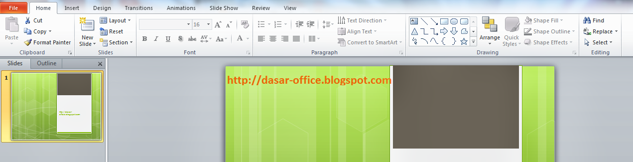 Pengenalan dan Penjelasan Mengenai Menu di PowerPoint - Dasar Office ...