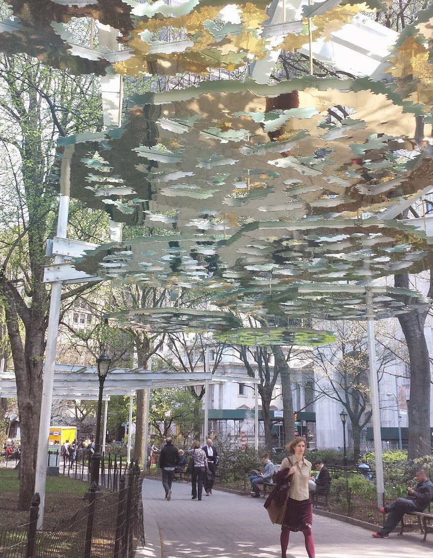 Dazzling "Fata Morgana" Art Installation at Madison Square Park Takes Shape