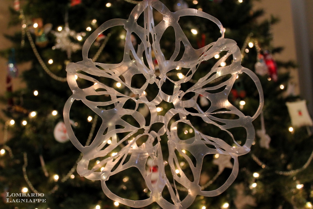 Lombardo Lagniappe: DIY Recycled Six Pack Snowflakes