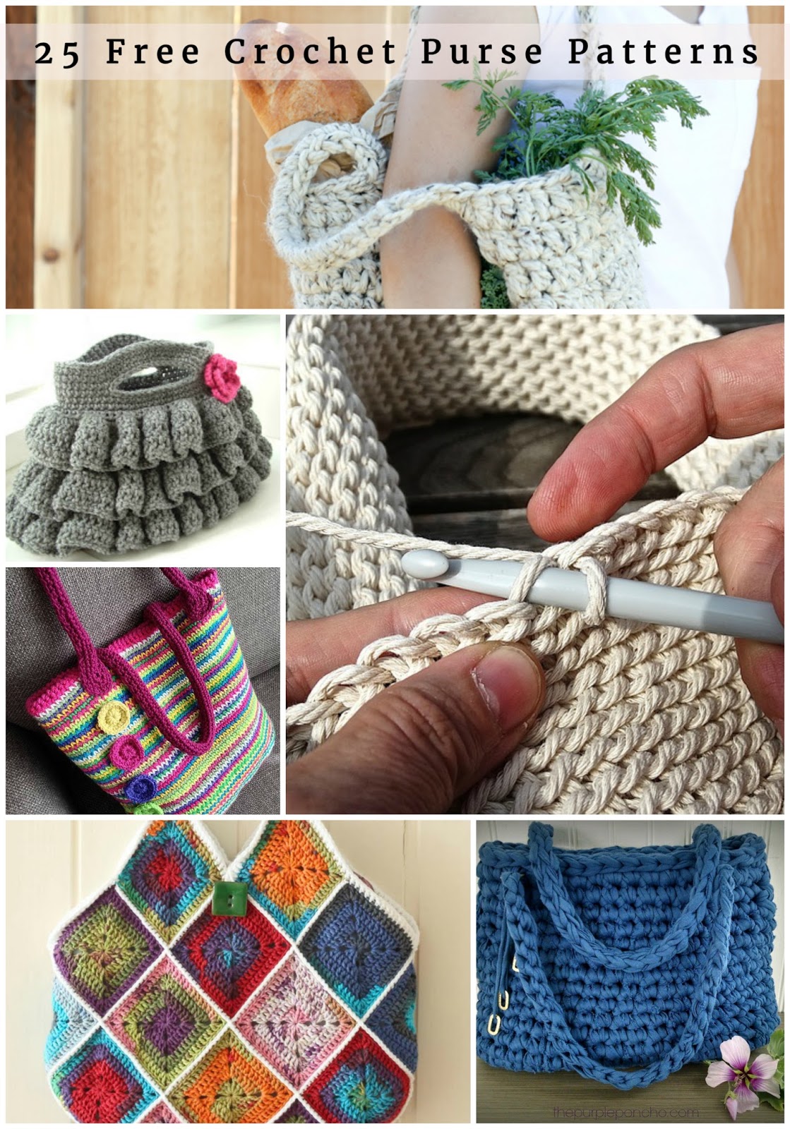 25 Free Crochet Purse Patterns - Becky Lynn Coleman
