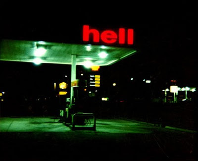 The creepiest gas station on earth. : r/pics