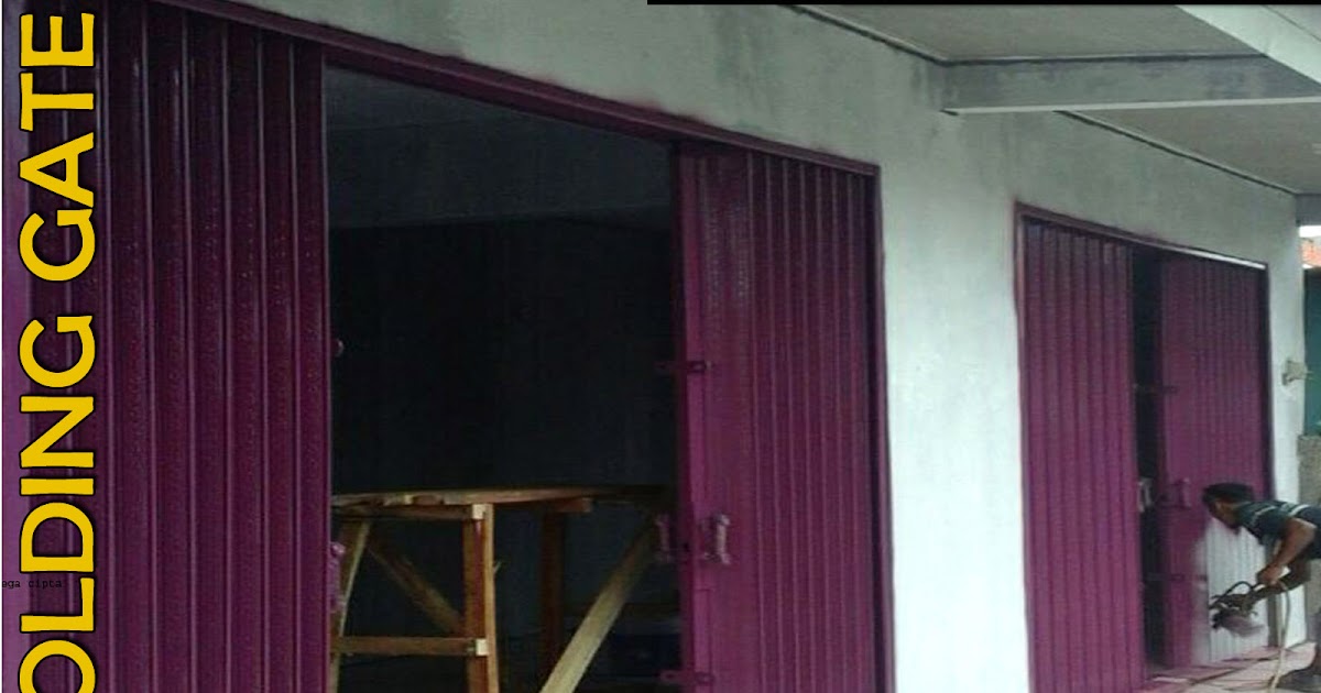 Folding Gate Roling Door Folding Door PVC Murah Jakarta Bekasi Depok ...