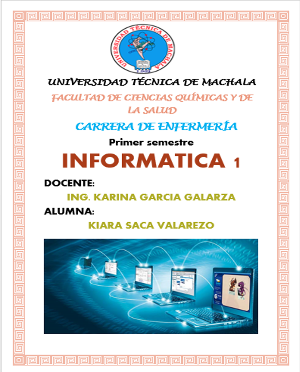 INFORMATICA I: CARATULA