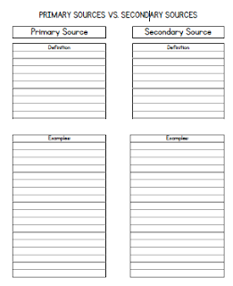 Primary vs. Secondary Sources | TJ Homeschooling