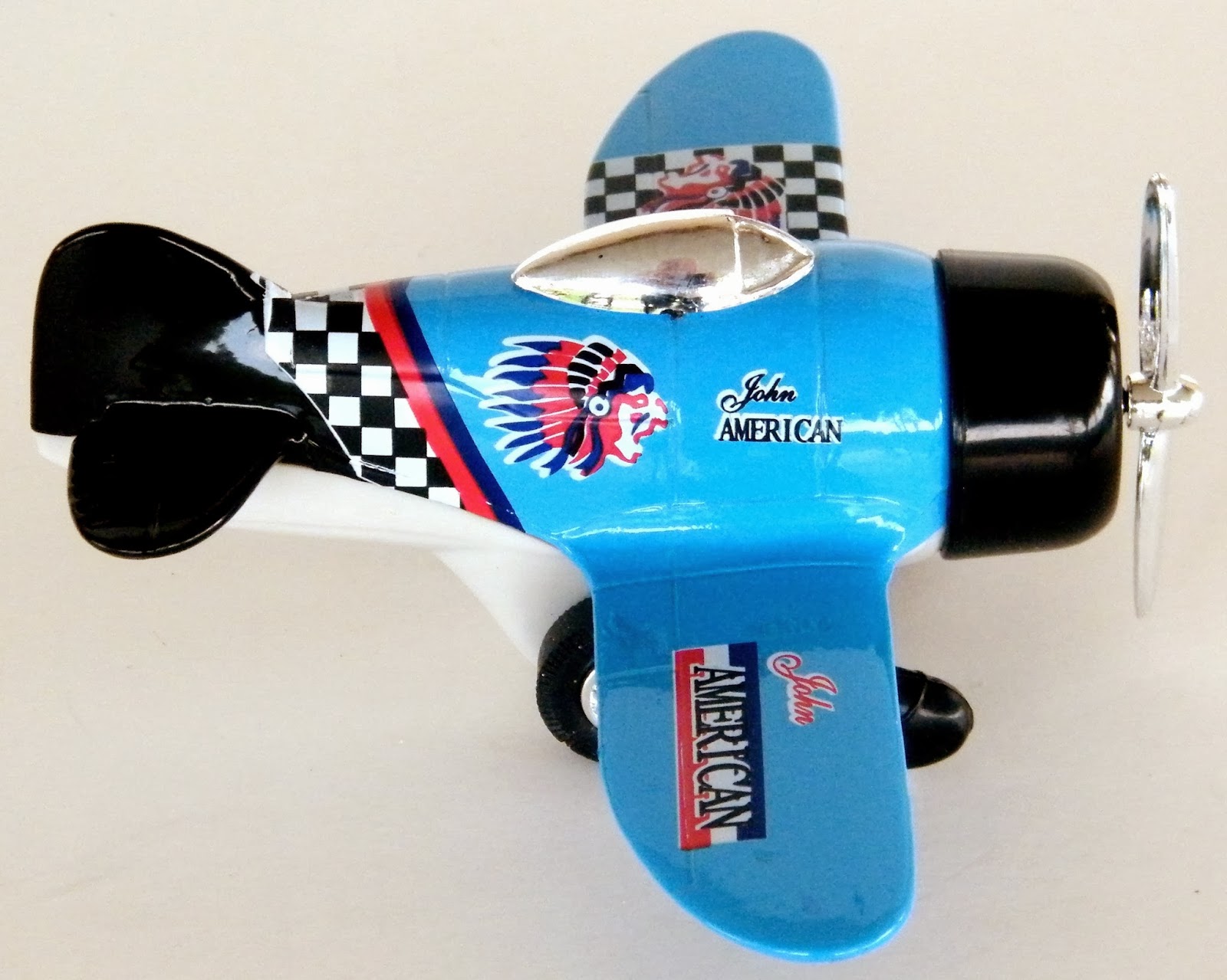 Toys and Stuff: China 'T' Monoplane - Blue-Black