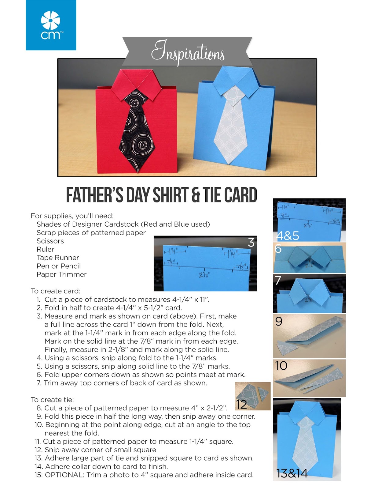a dash of scraps: How to make a Father's Day Shirt & Tie Card