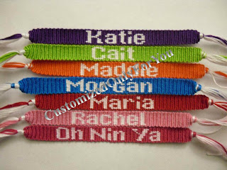 CustomizedOnlyForYou: Customized Name Friendship Bands