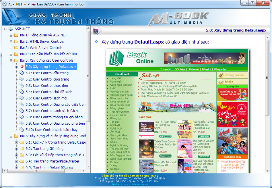 Giáo trình Mbook ASP.Net cực hay của trường đại học Khoa Học Tự Nhiên ...