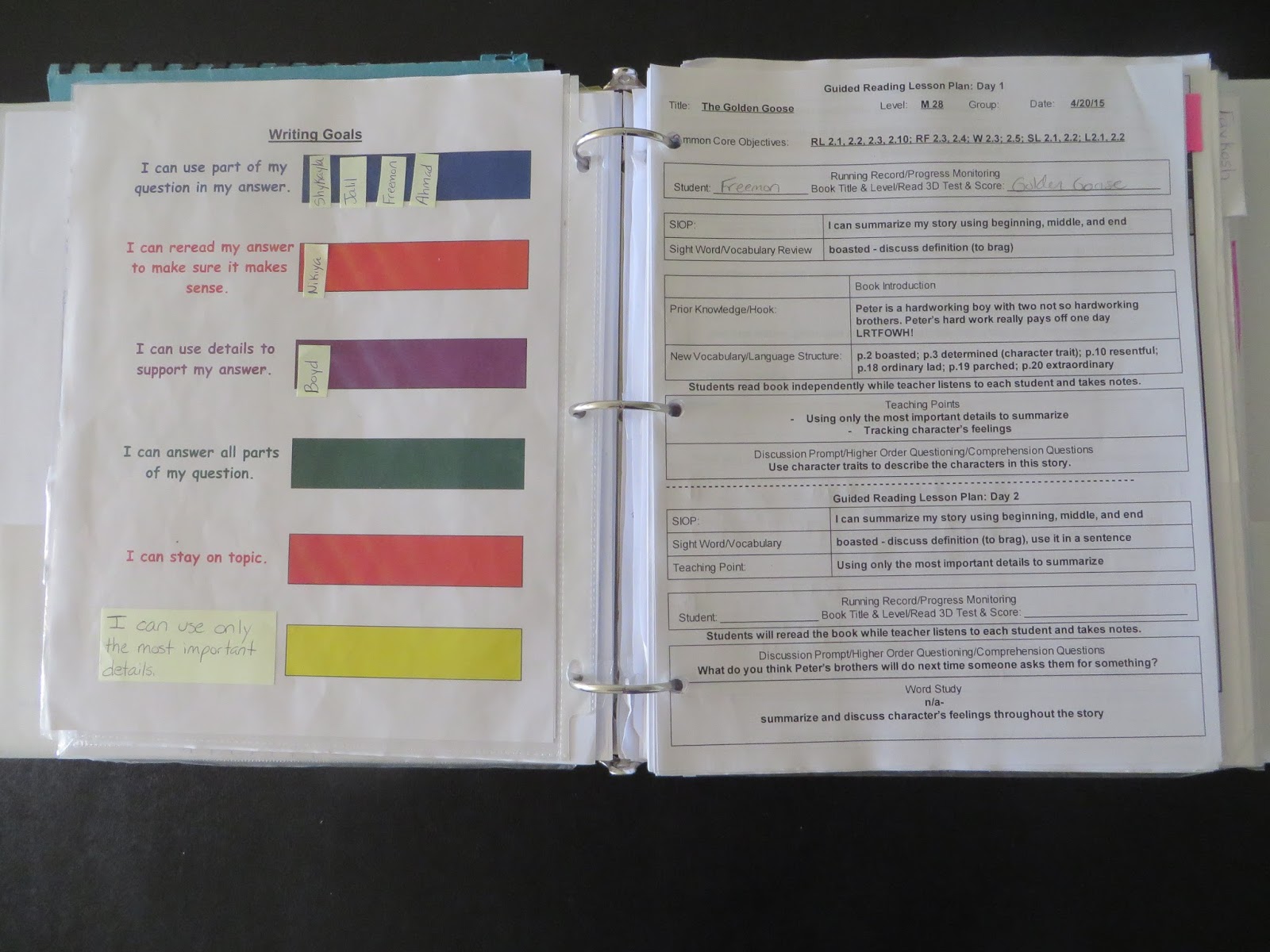 Mrs. Pirate Teacher: Guided Reading Notebook