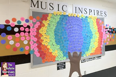 Mrs. King's Music Class: Music Inspires Bulletin Board