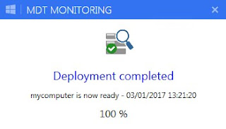 MDT Monitoring: WPF Deployment notifications | Syst & Deploy