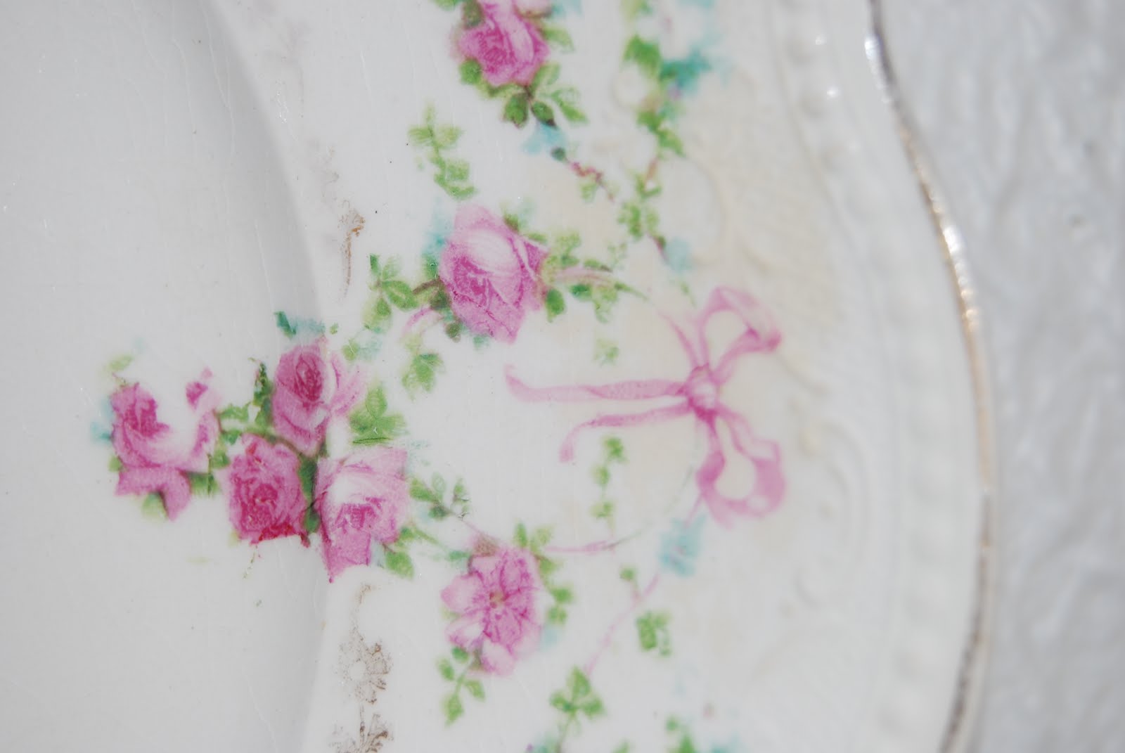 Our Cottage Nest: Pink Rose Plates