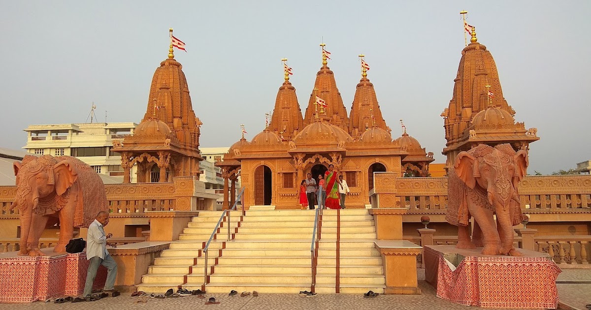 BAPS Swaminarayan Temple Tithal Beach in Tithal near Valsad Gujarat India