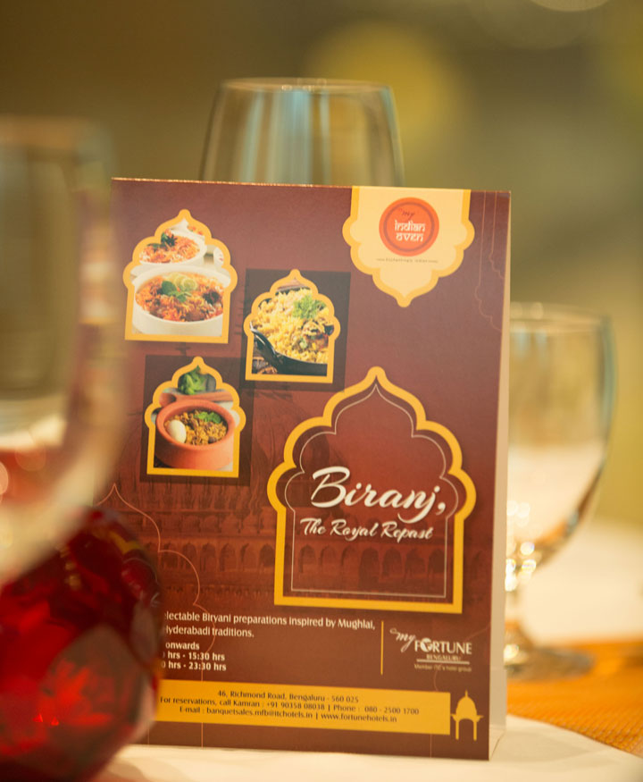 Royal Feast - Biranj at My Fortune Bengaluru | Stylish By Nature By ...