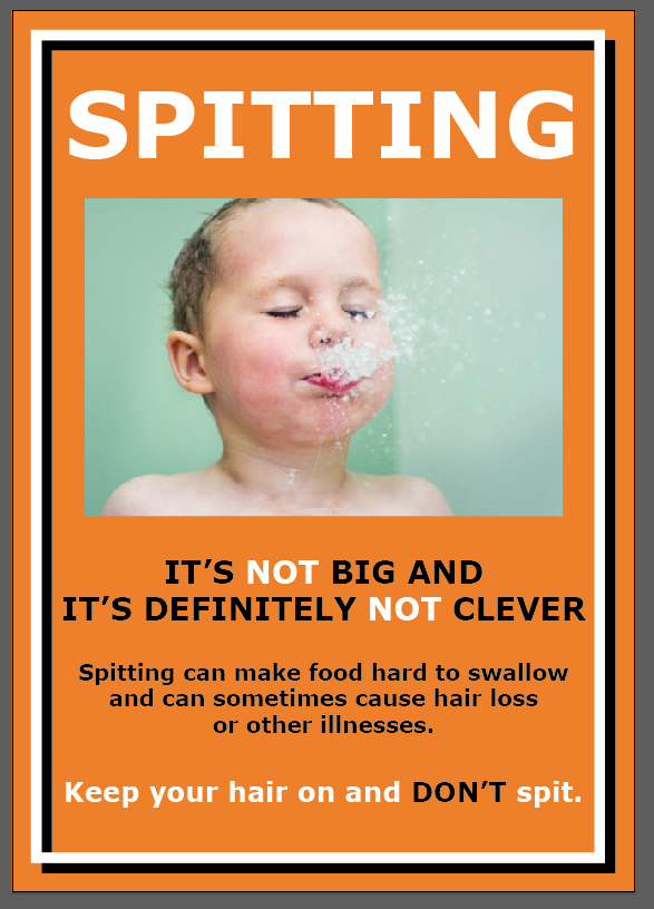 Moofookimbob's Blog: Spitting Poster - the stages of development