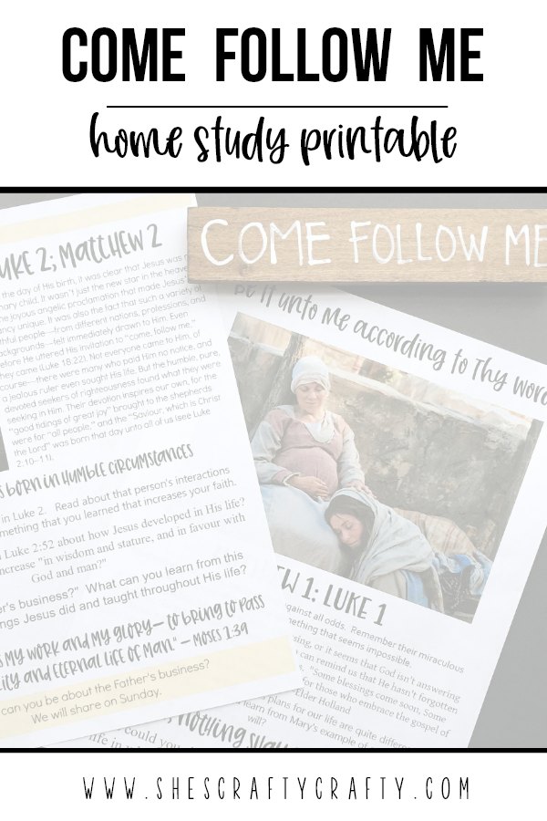 She's Crafty: Come Follow Me - Home Study Printable and Magnet