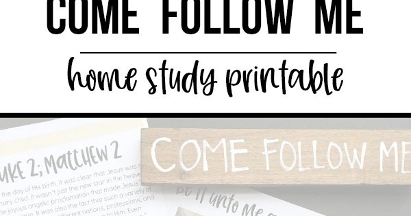 She's Crafty: Come Follow Me - Home Study Printable and Magnet