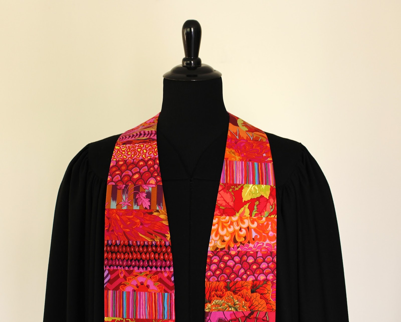 Selvage Blog: Joyful Red Clergy Stole