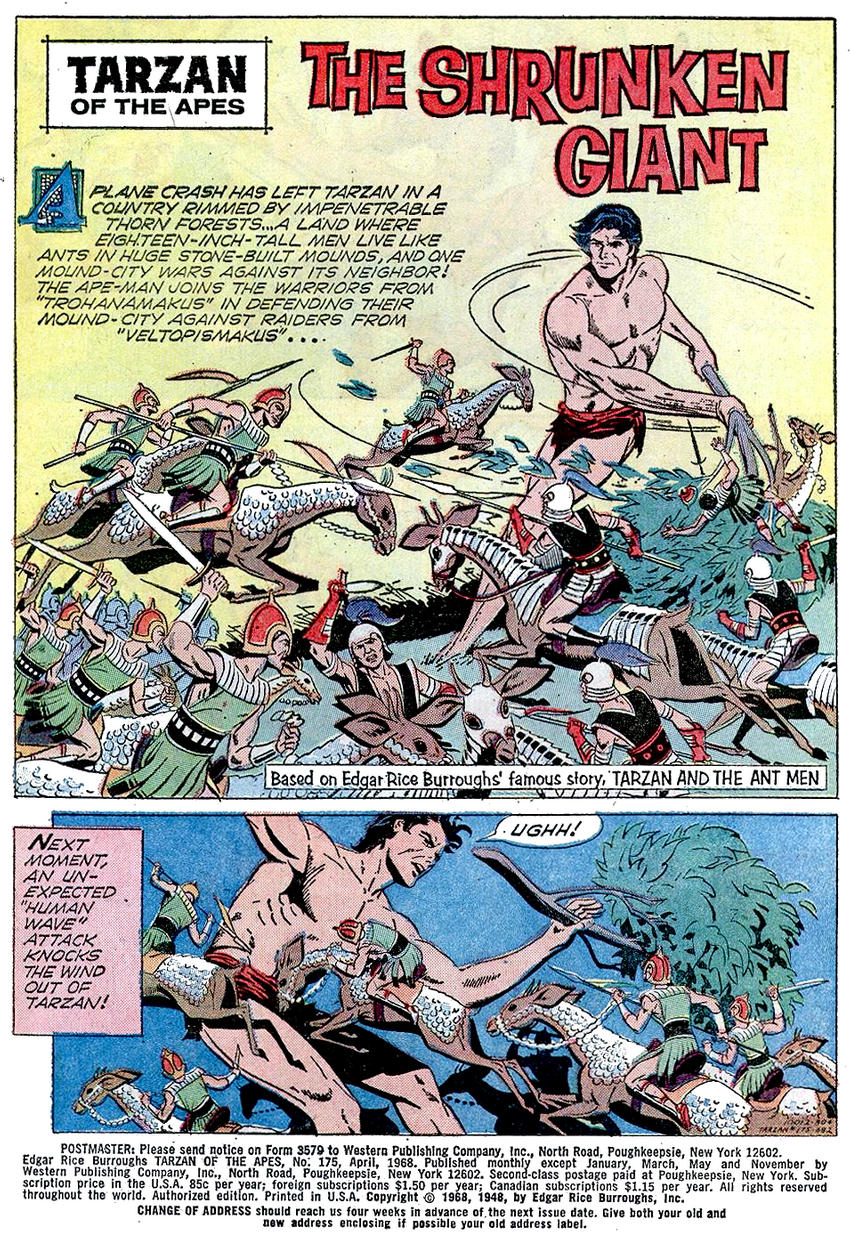 Pappy's Golden Age Comics Blogzine: Number 1434: Tarzan and the Ant Men ...